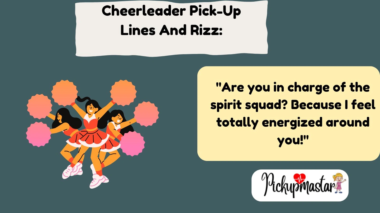 436+ Best Cheerleader Pick-Up Lines 🏈 for 2025